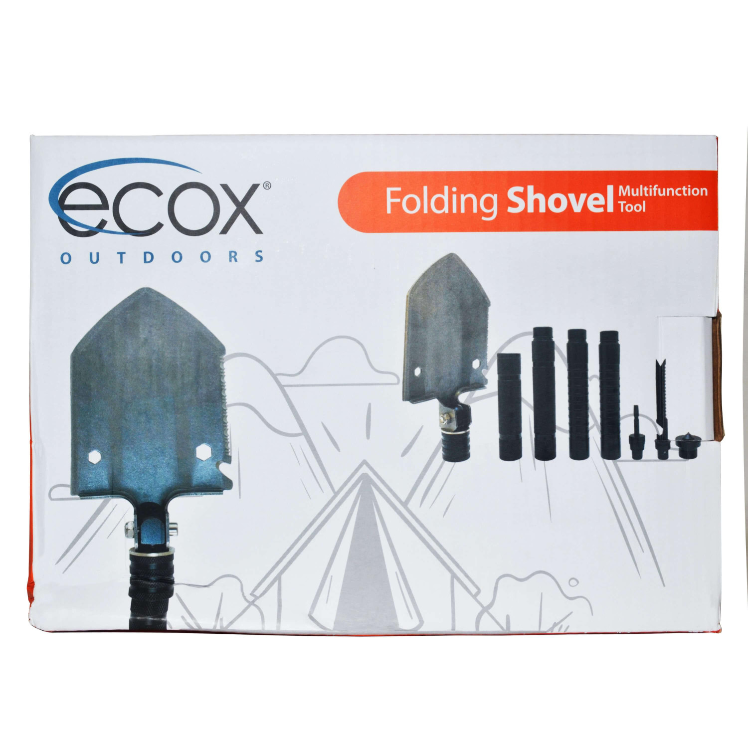 ecox Folding Shovel Survival Multitool for Camping Outdoors Shovel 4 ...